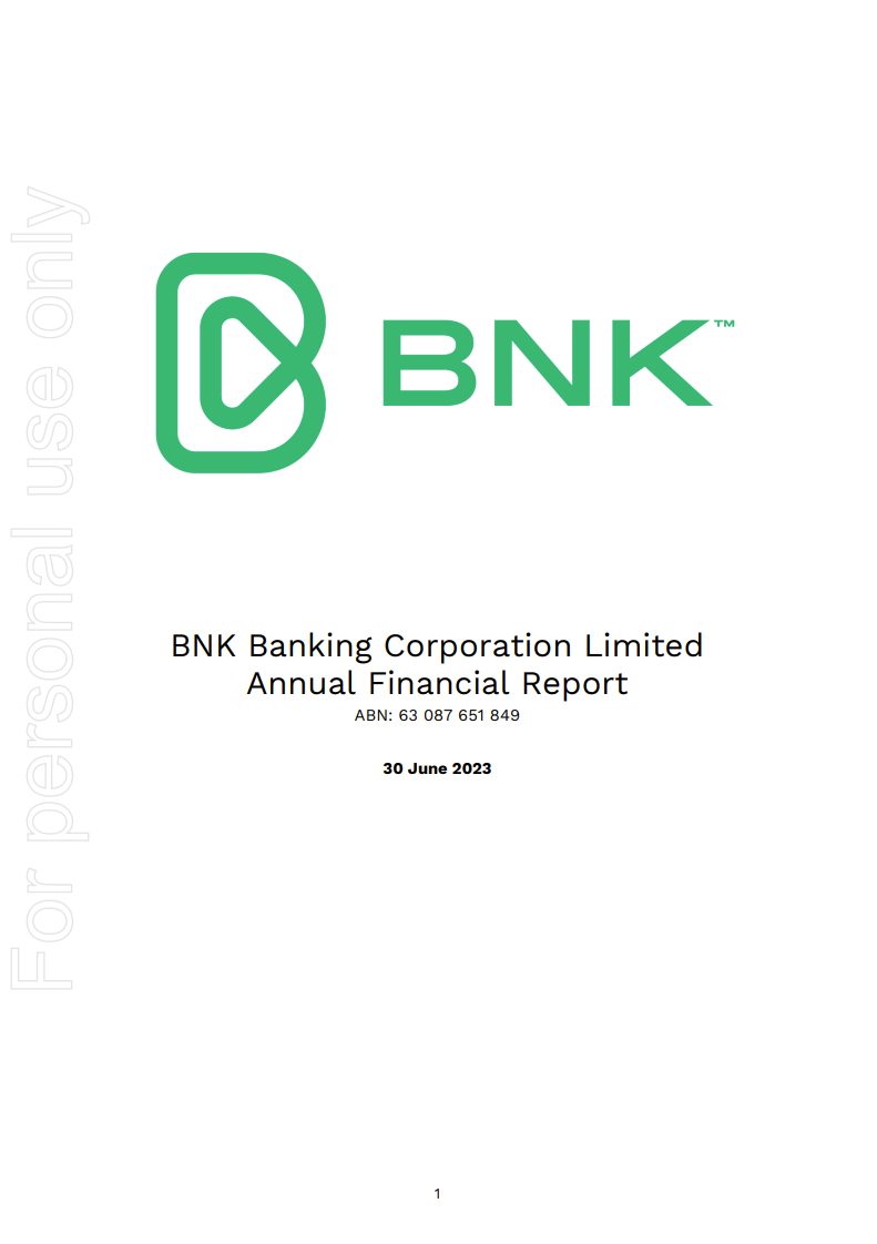 Annual Reports - BNK